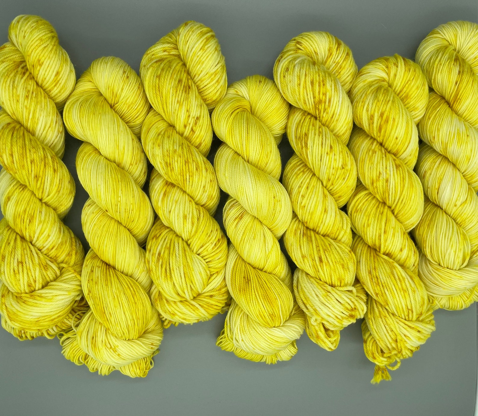 Hand Dyed Yarn Superwash Merino Wool Yellow White | Etsy
