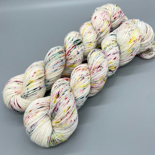 Hand Dyed Yarn Superwash Merino Wool White Brown Green - Etsy
