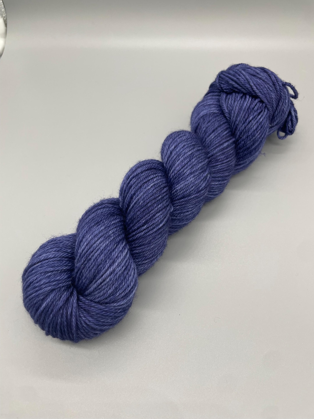 Hand Dyed Yarn, 100% Superwash Merino Wool, Worsted Weight, Blue Tonal, Blue Semi Solid - 218yds ...
