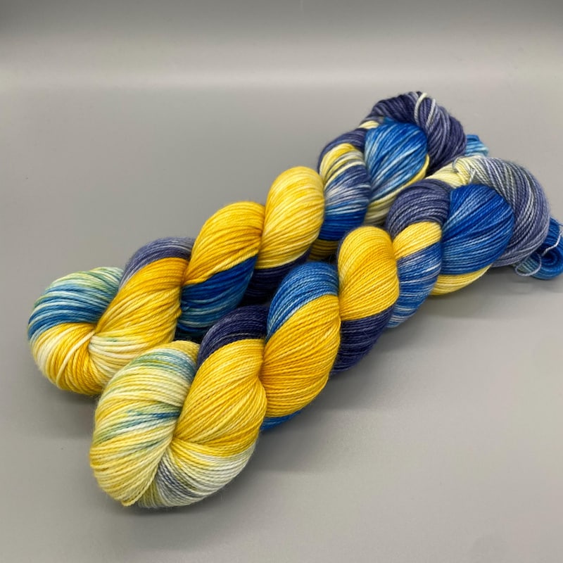 Varigated Blue Dk Yarn - Etsy