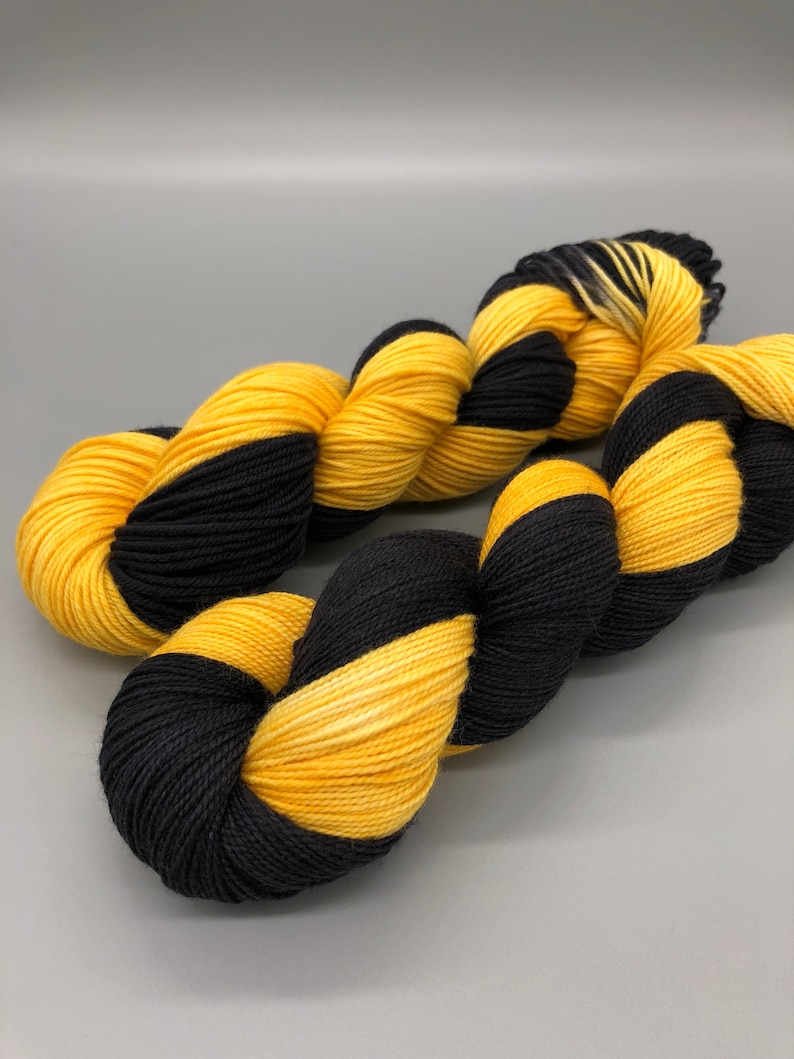 Hand Dyed Yarn Superwash Merino Wool Black Gold Fingering - Etsy Hand Dyed Yarn Superwash Merino Wool Black Gold Fingering - Etsy