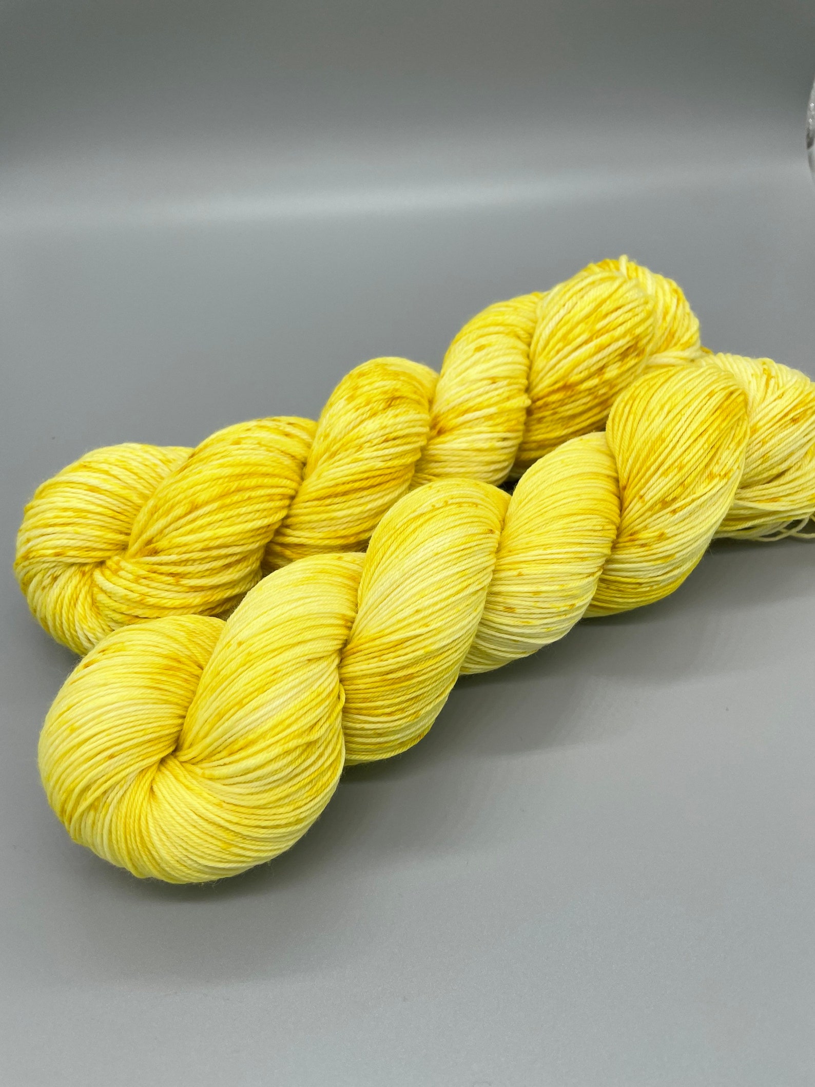 Hand Dyed Yarn Superwash Merino Wool Yellow White | Etsy