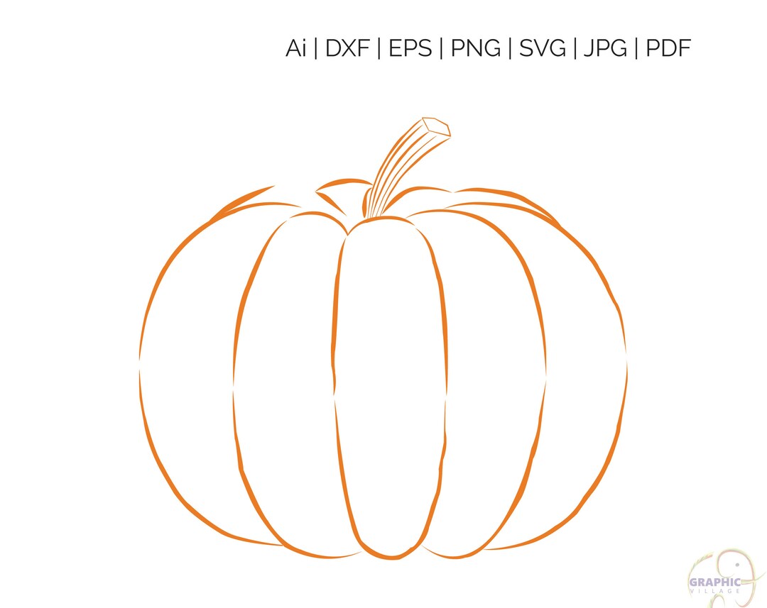 Calabaza SVG, Vector Clipart Digital Silhouette y cricut Cut Cutting ...