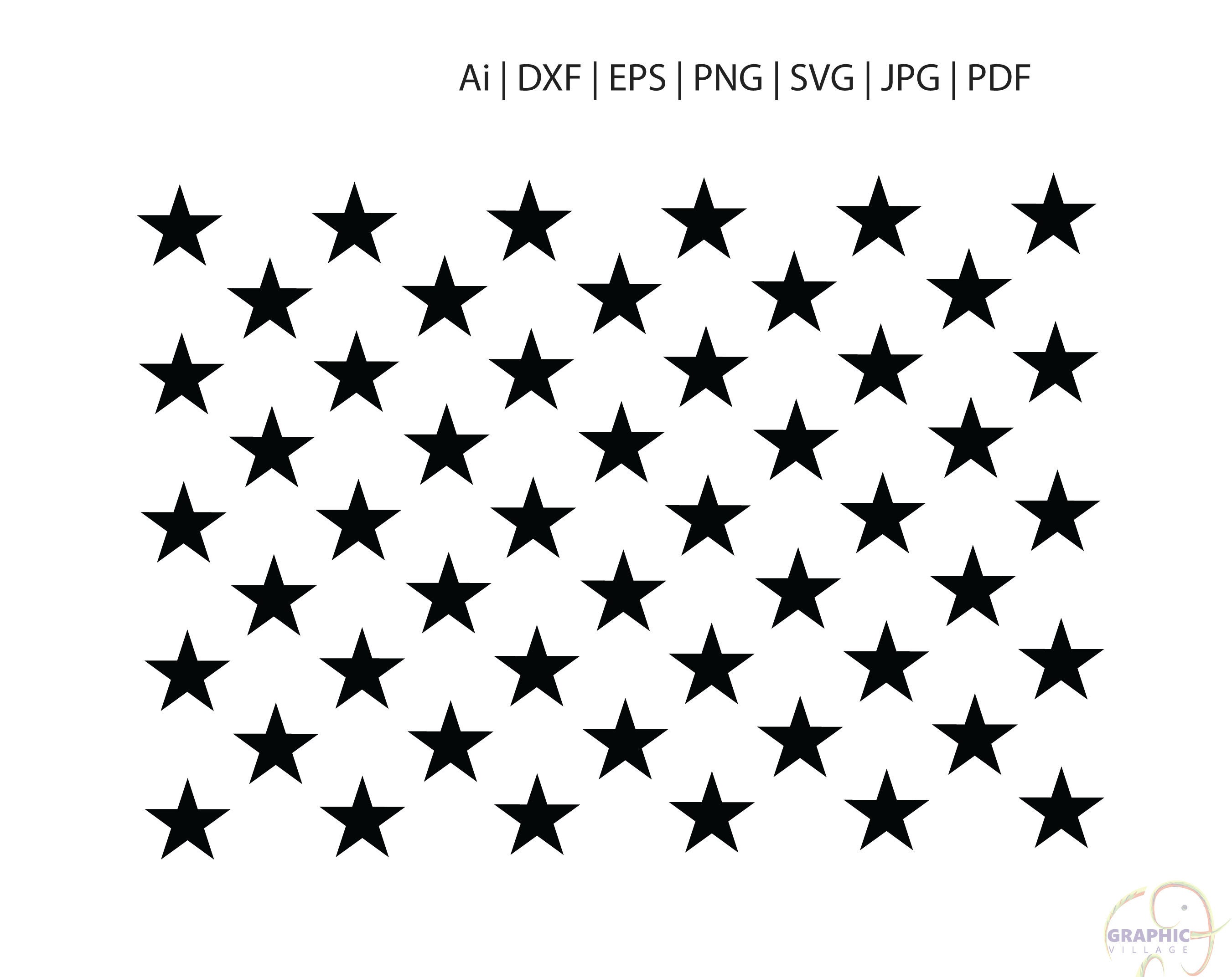 50 star svg set star svg icon star icon vector 5 point - Etsy Polska