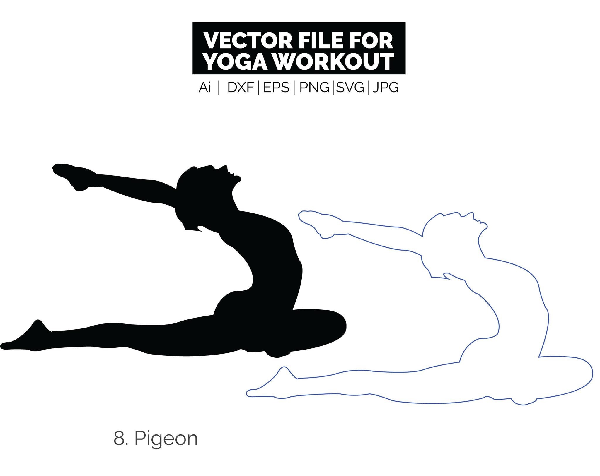 Yoga workout for flexibility Beautiful Lady SVG .EPS.PNG | Etsy