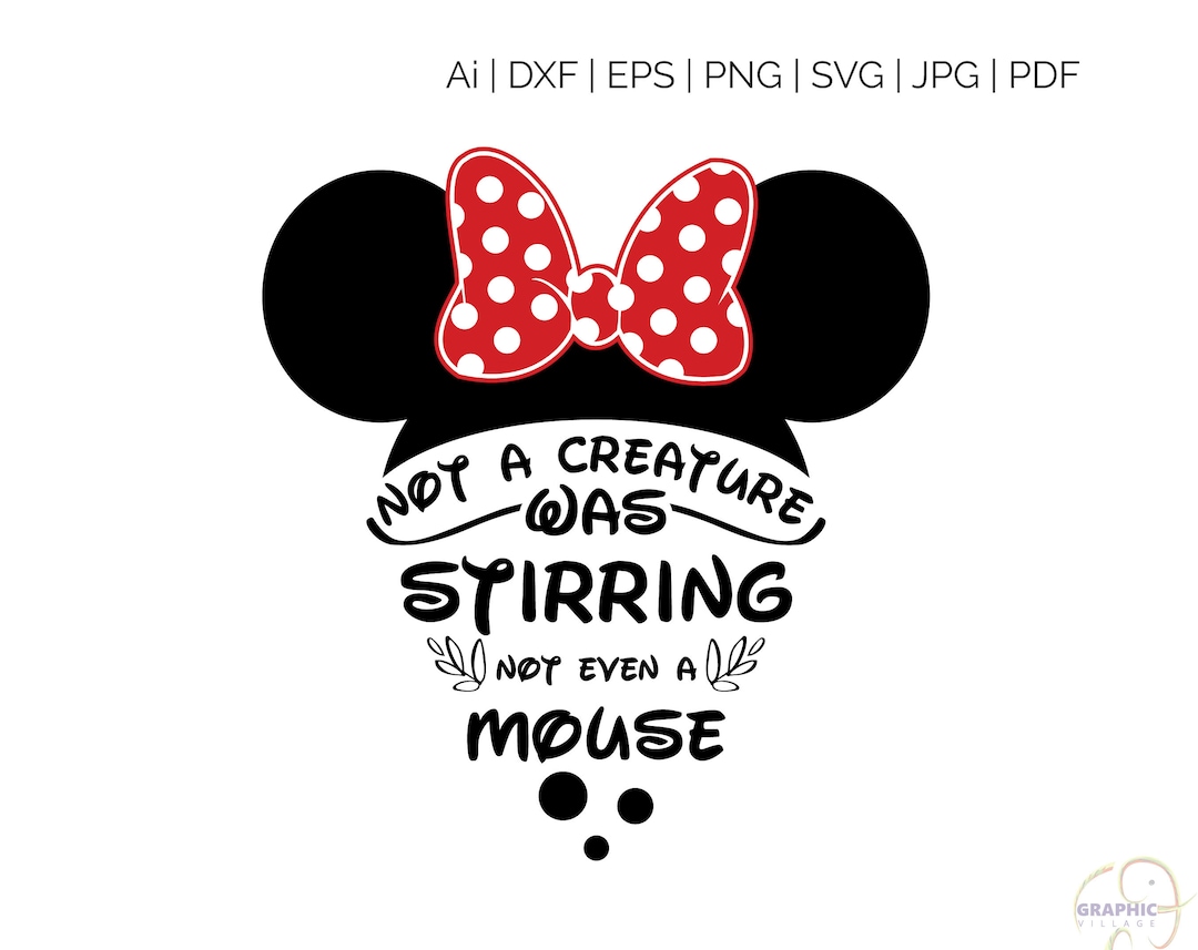 Not a Creature Was Stirring SVG Digital Silhouette and Cricut - Etsy