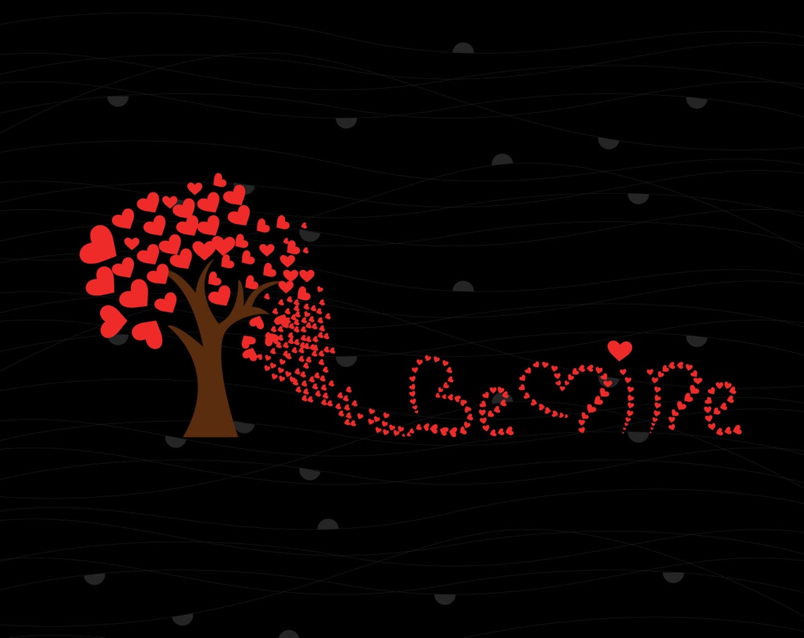 Be Mine Heart SVG EPS. Vector Clipart Digital Silhouette and | Etsy