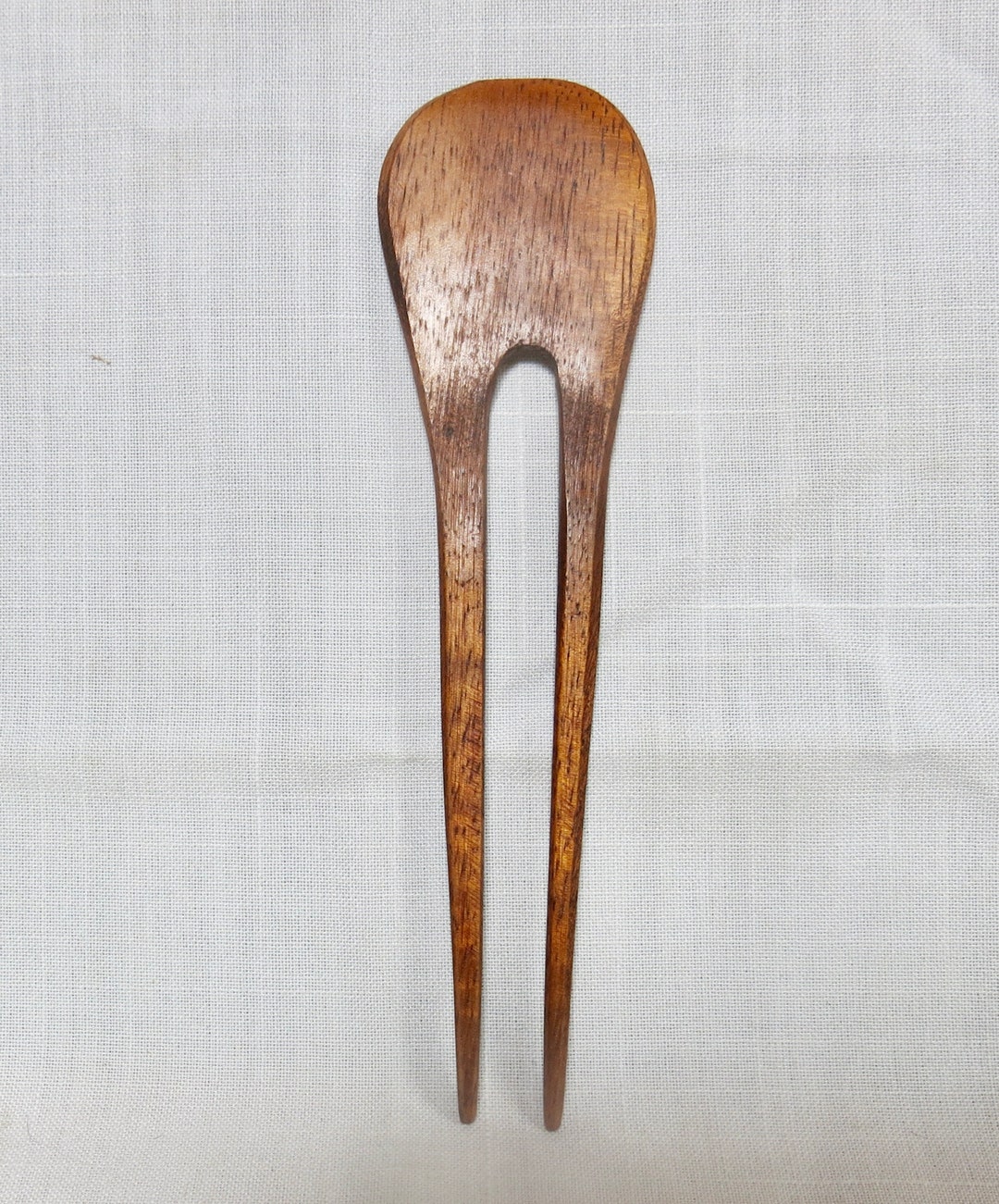 Vintage Hand Carved Wooden Hair Pick - Etsy