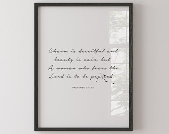 Proverbs 31 30 - Etsy