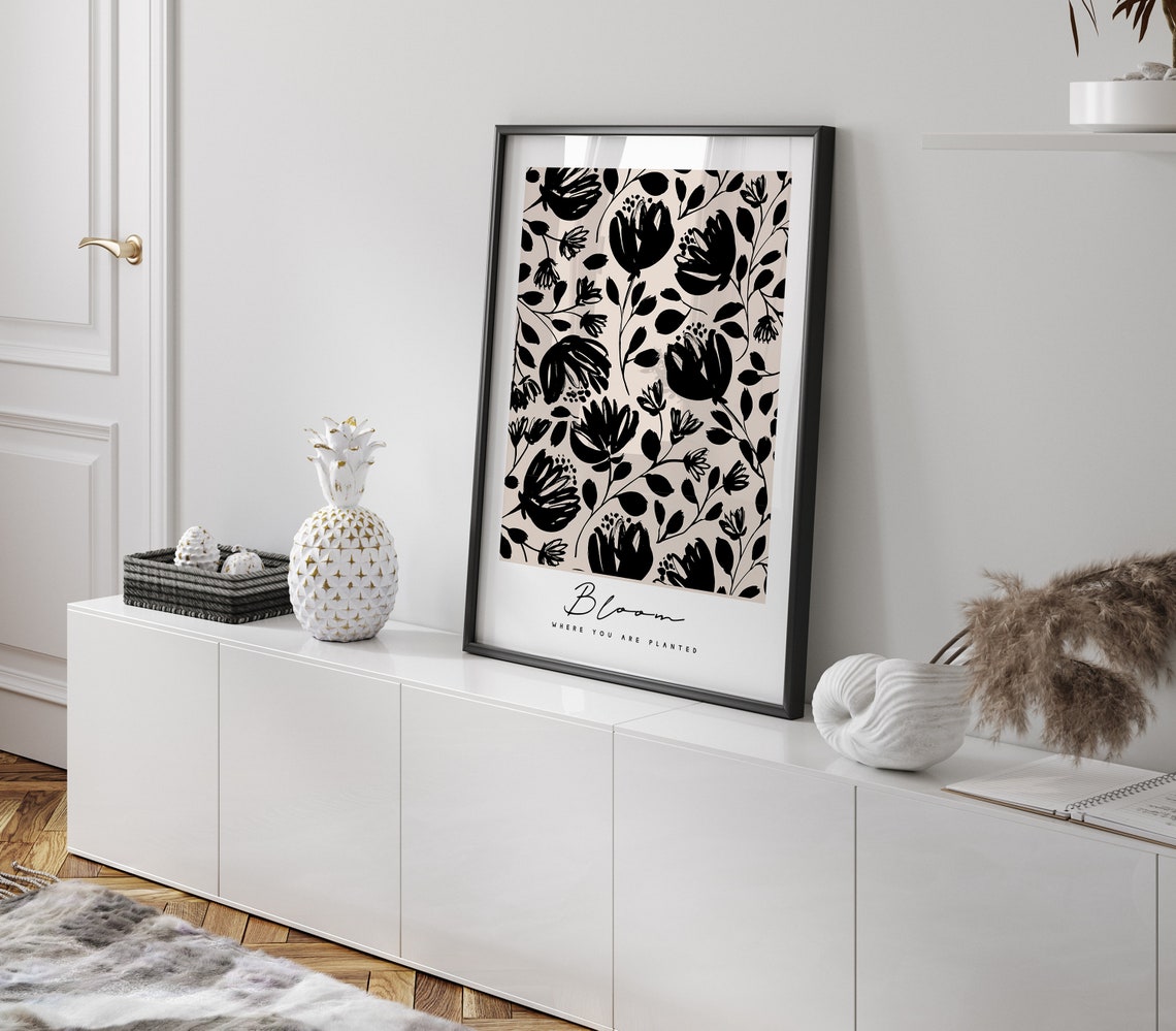 Bloom Where You Are Planted Art Print Motivational Poster Christian Art ...