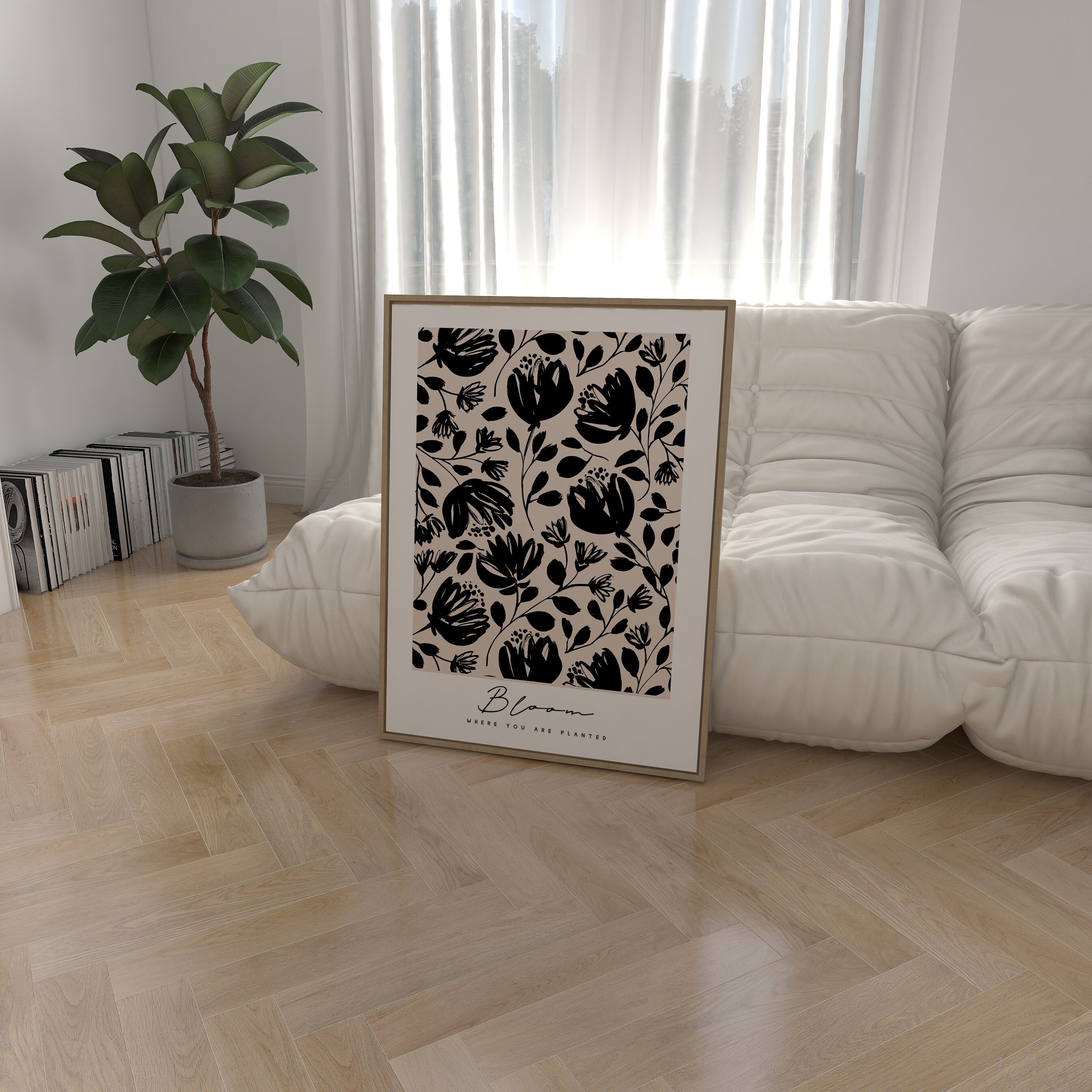 Bloom Where You Are Planted Art Print Motivational Poster Christian Art ...