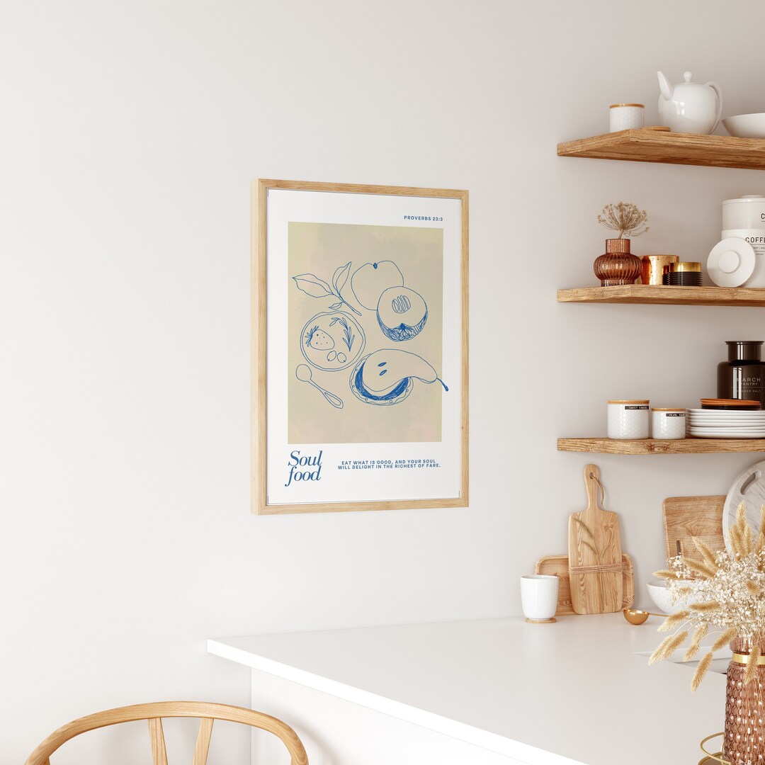 Proverbs 23:3 - Kitchen Scripture Art, Modern Christian Posters ...