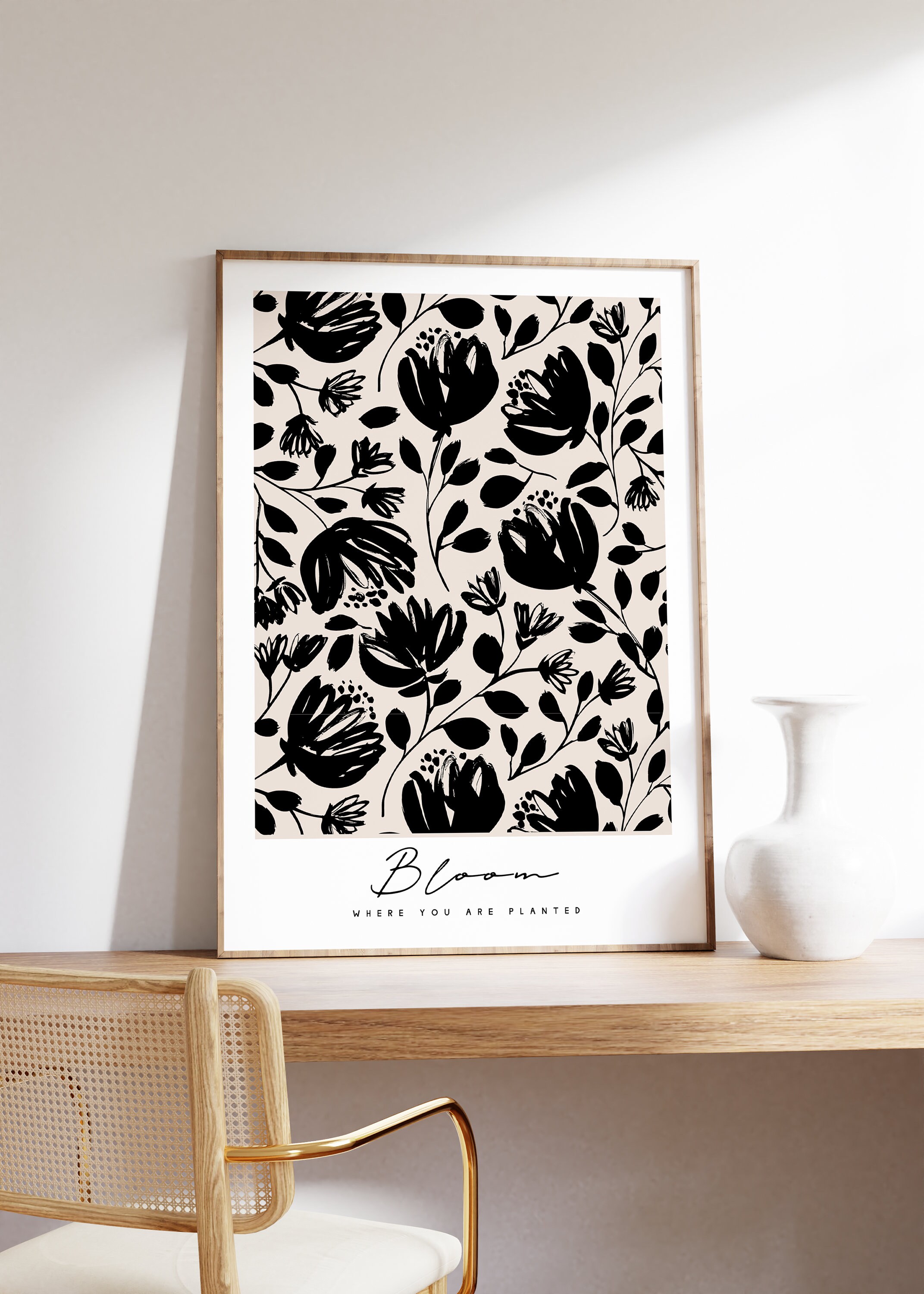 Bloom Where You Are Planted Art Print Motivational Poster Christian Art ...