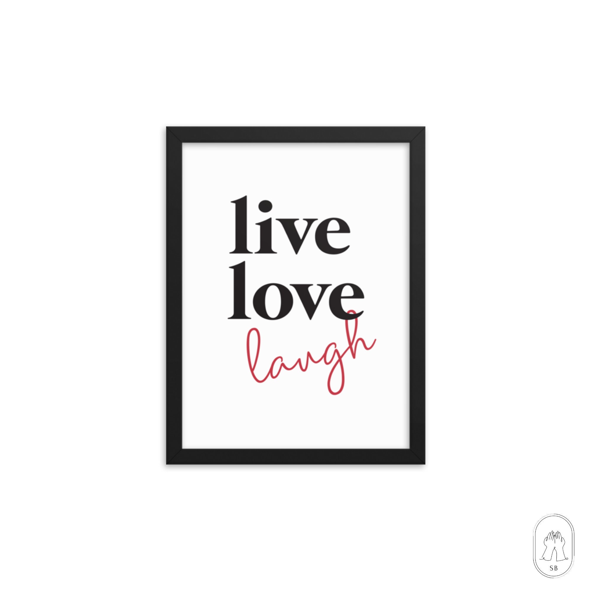 Live Love Laugh / Christian Art Print / Scripture Bella / | Etsy