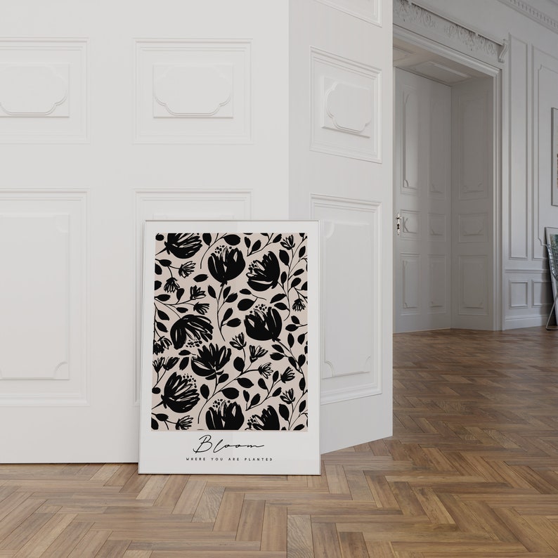 Bloom Where You Are Planted Art Print Motivational Poster Christian Art ...