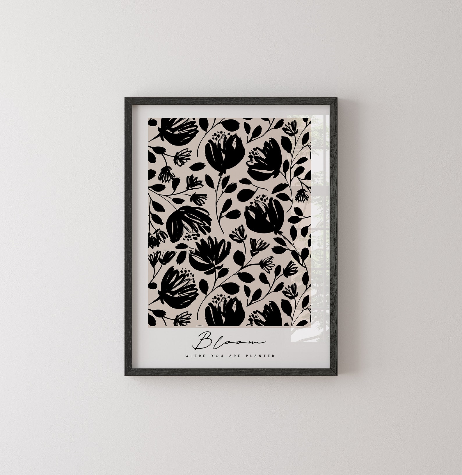 Bloom Where You Are Planted Art Print Motivational Poster Christian Art ...