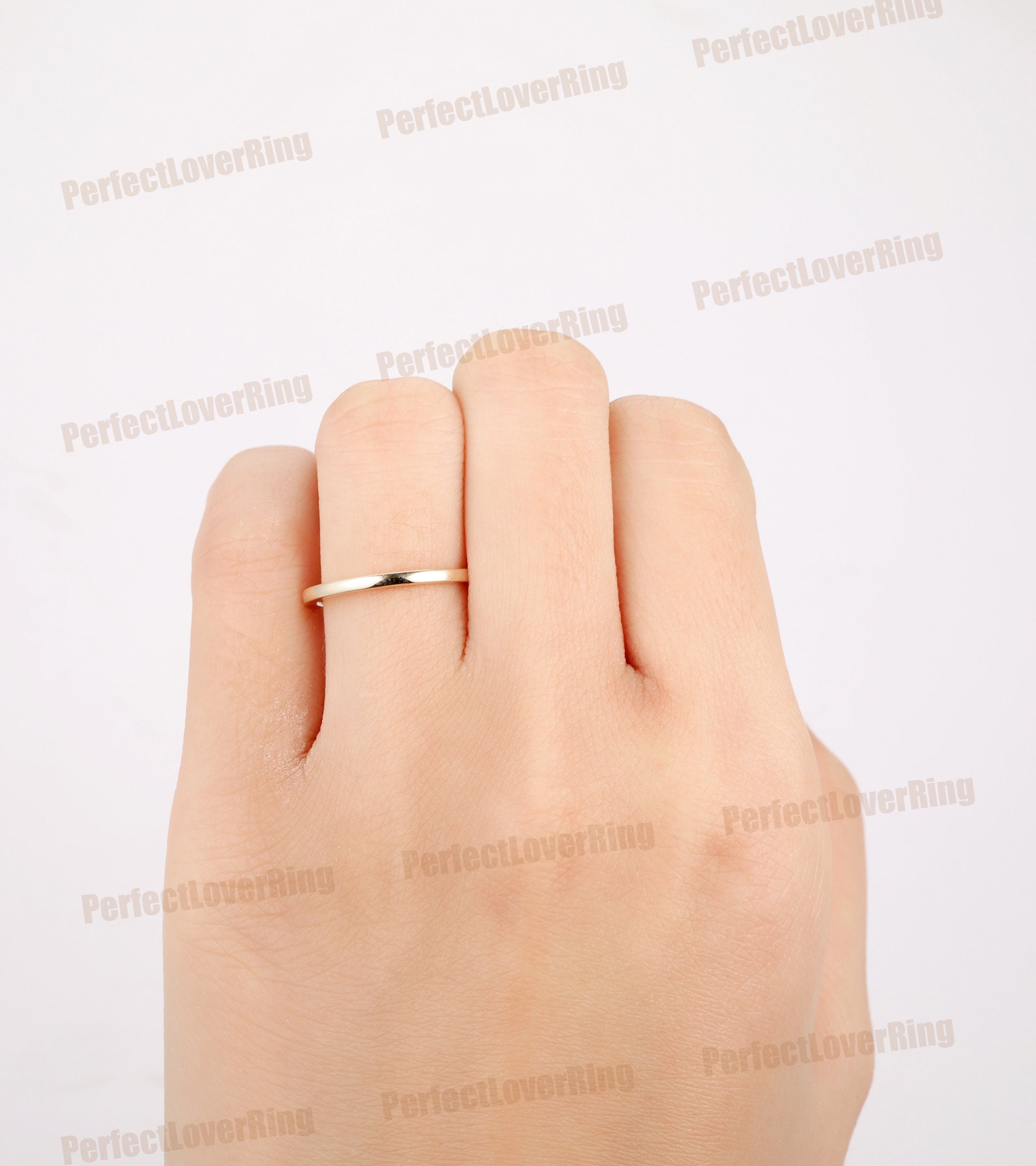 Minimalist Wedding Band/ Plain Gold Band/ Stackable Ring/ | Etsy