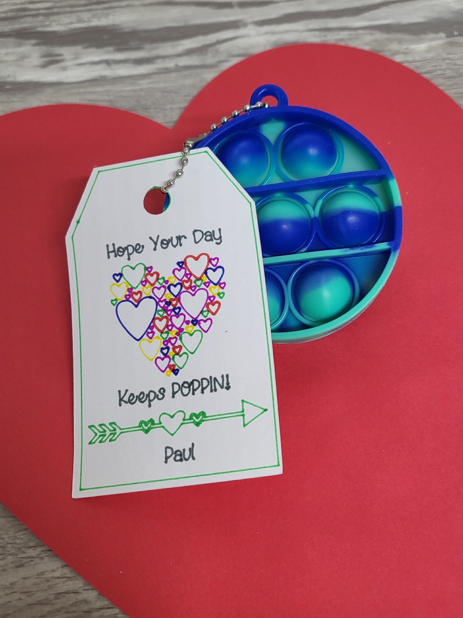 Pop It Key Chain Birthday, Popit Keychains, Valentines, Fidget Toy - Etsy
