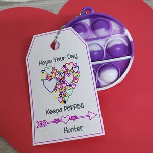 Pop It Key Chain Birthday, Popit Keychains, Valentines, Fidget Toy - Etsy