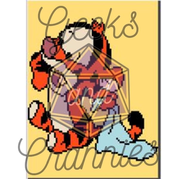 Tigger Cross Stitch - Etsy