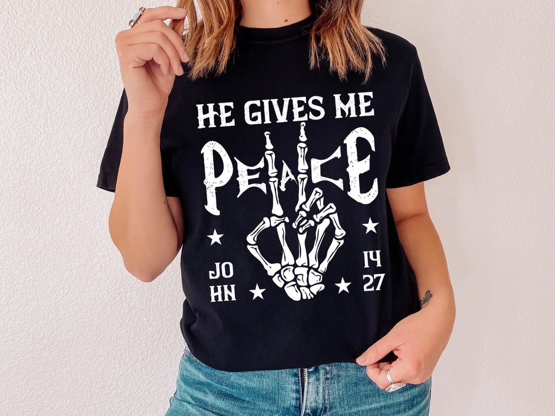 He Gives Me Peace John 14:27 Digital Design. NOT AN SVG. Single Color ...