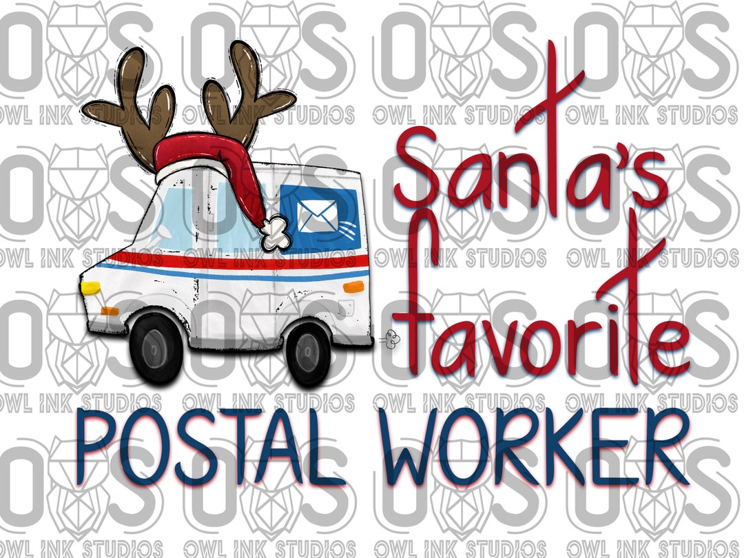 Favorite Postal Worker Digital Download. Christmas. Sublimation Design ...