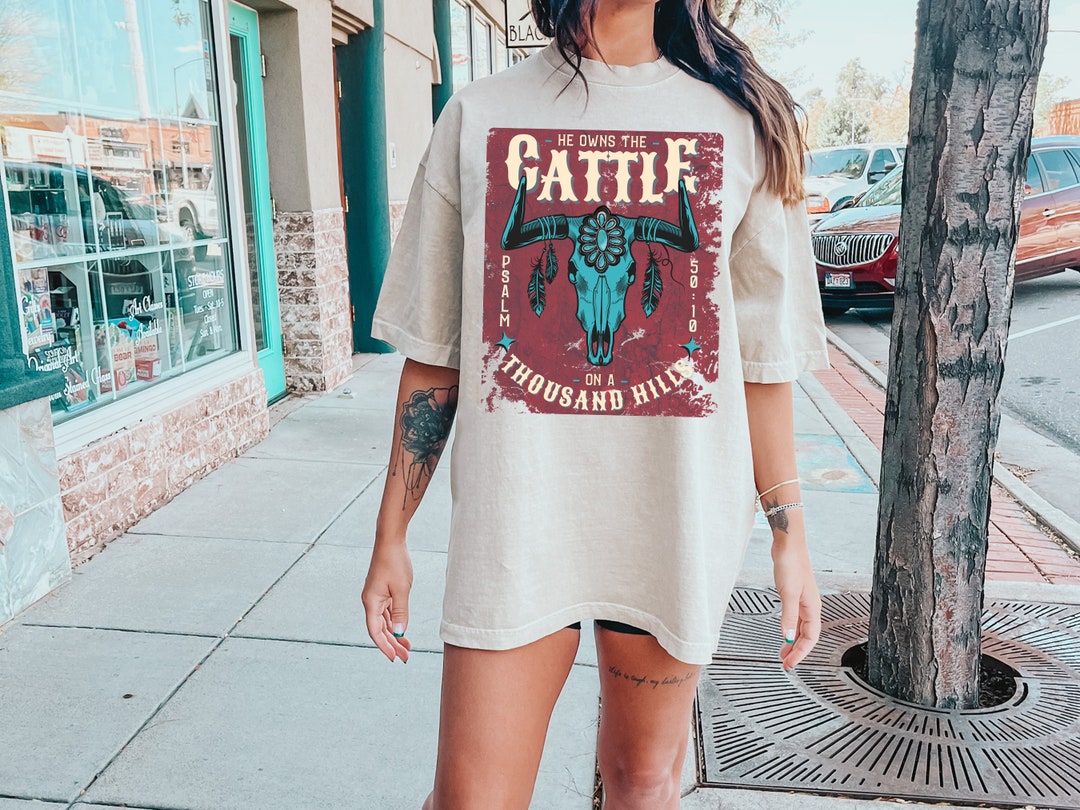 He Owns the Cattle on A Thousand Hills Psalm 50:10 Digital Download ...