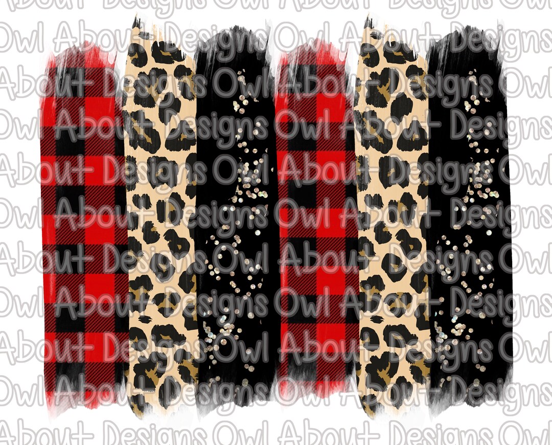 Commercial Use Christmas Brush Strokes Digital Download. Red Buffalo ...