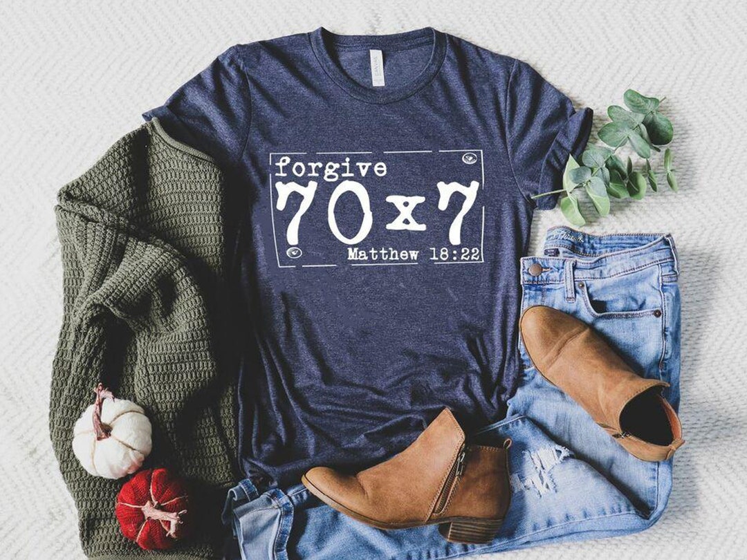 Forgive 70 Times 7 Matthew 18:22 Digital Design. Printable. NOT an SVG ...