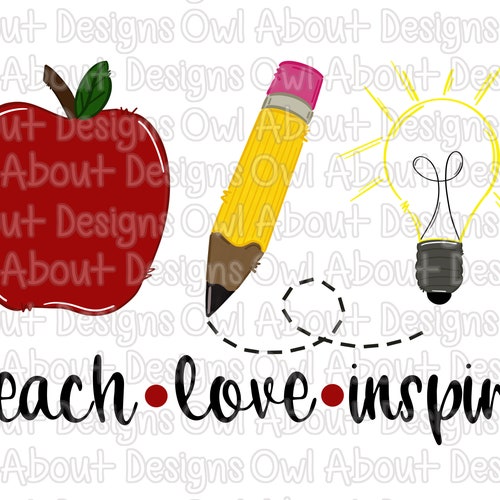 Back to School Png Polka Dot Apple Png Teacher Clipart | Etsy