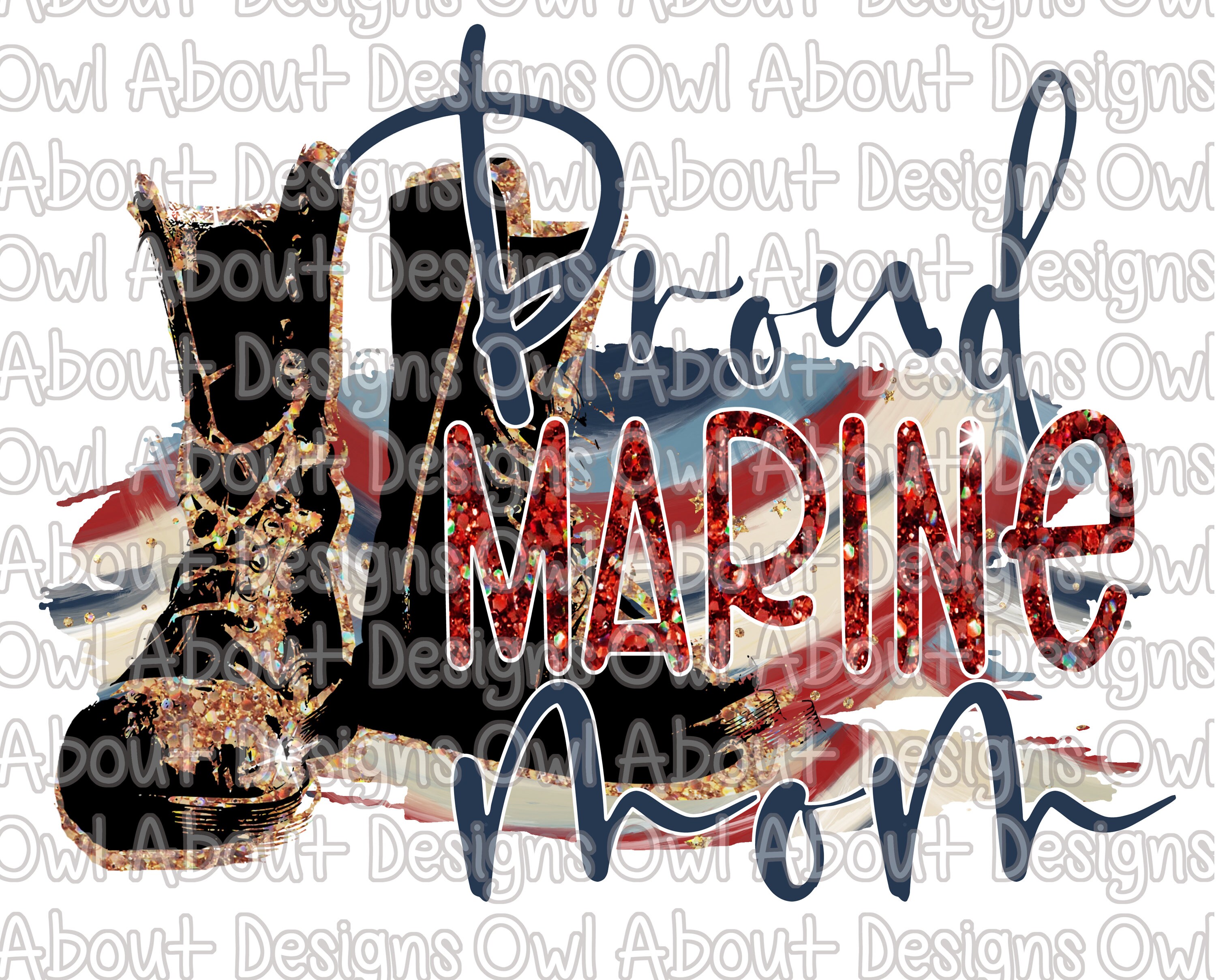 Art & Collectibles Digital Proud Marine Daughter PNG file DTG print ...