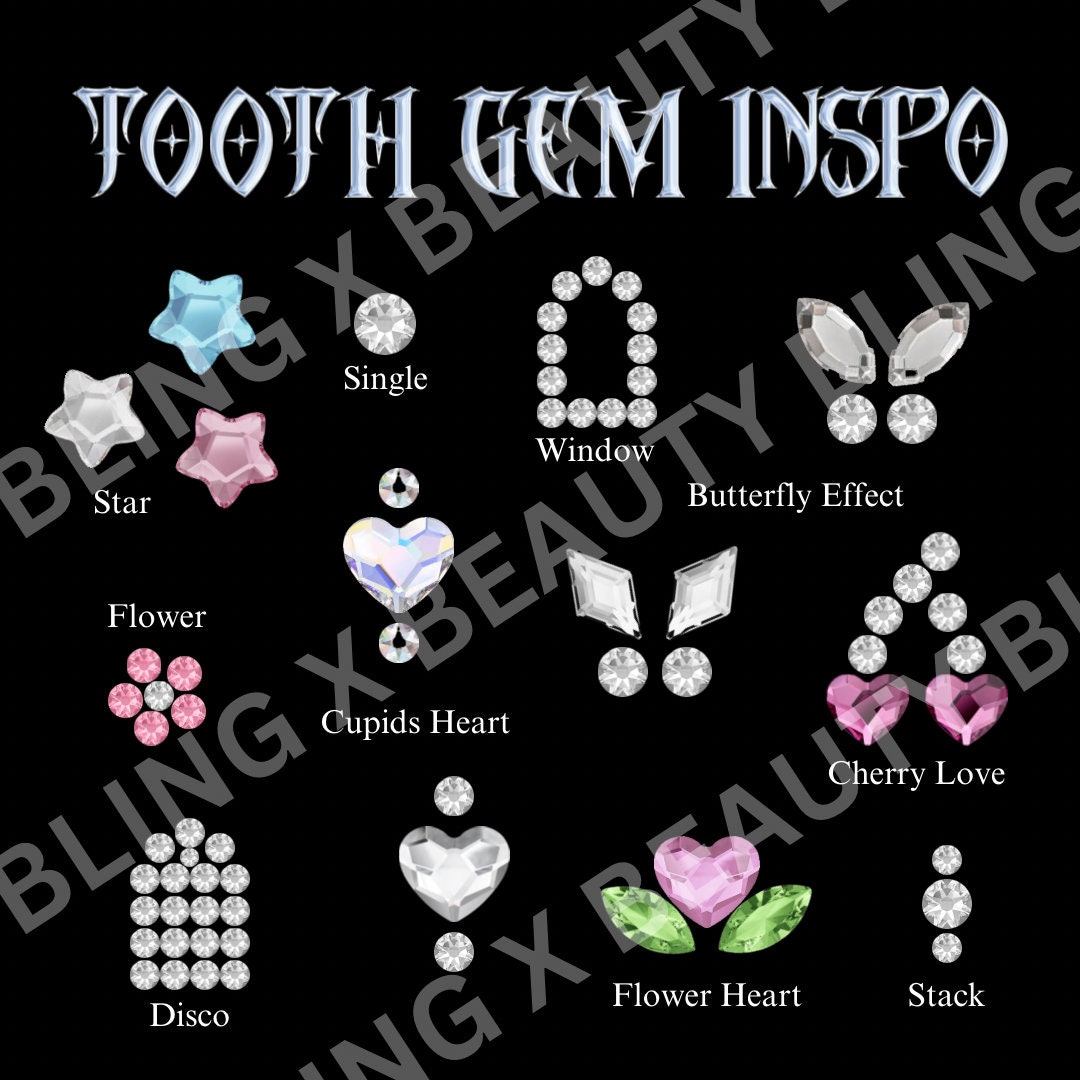 Tooth Gem Design Inspo Sheet, Tooth Gem Tech, Tooth Gem Mock Up, Tooth Gem Digital, Tooth Gem IG ...