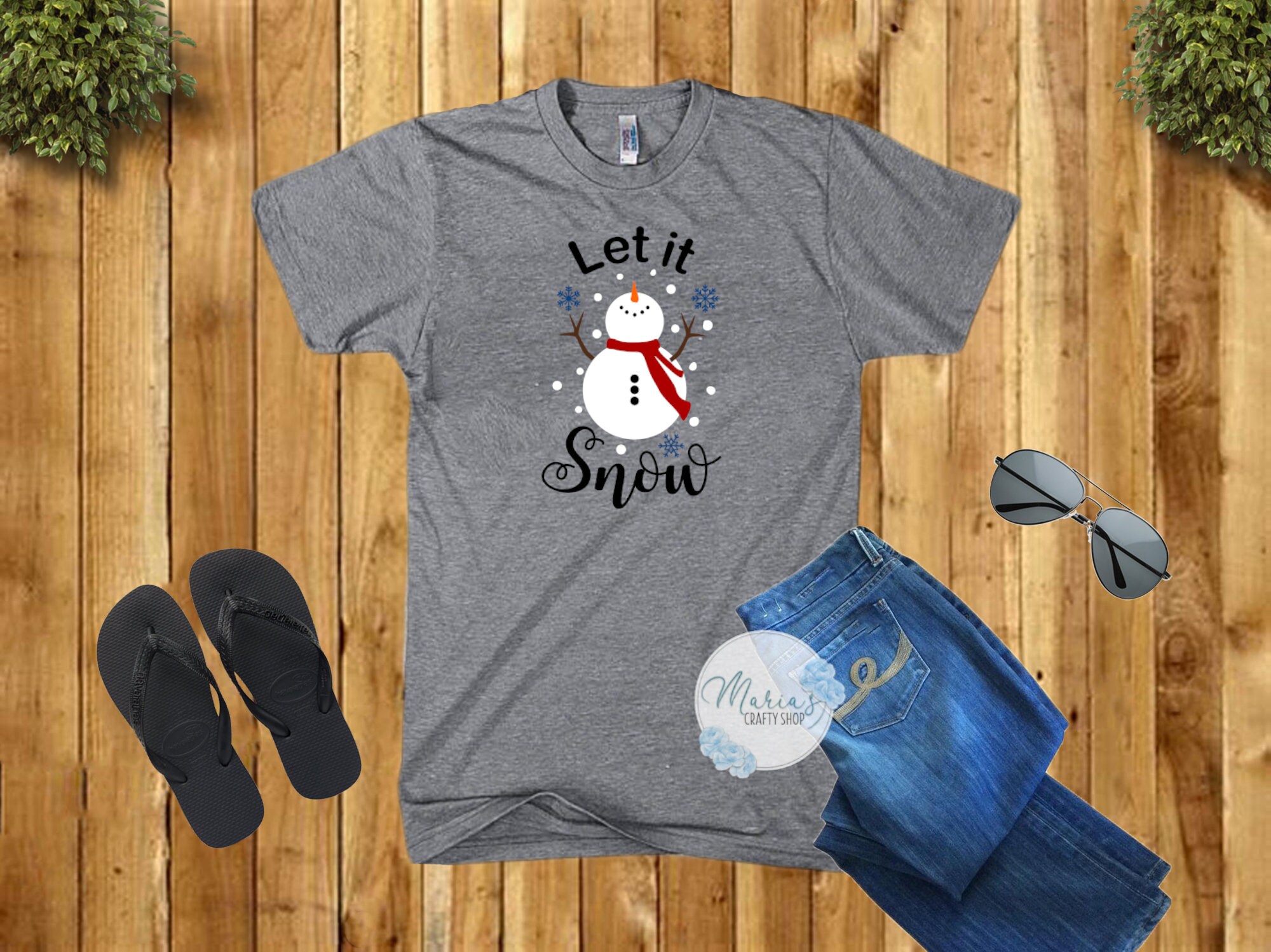 Let It Snow SVG Snowman Svg Winter Svg Christmas Svg | Etsy