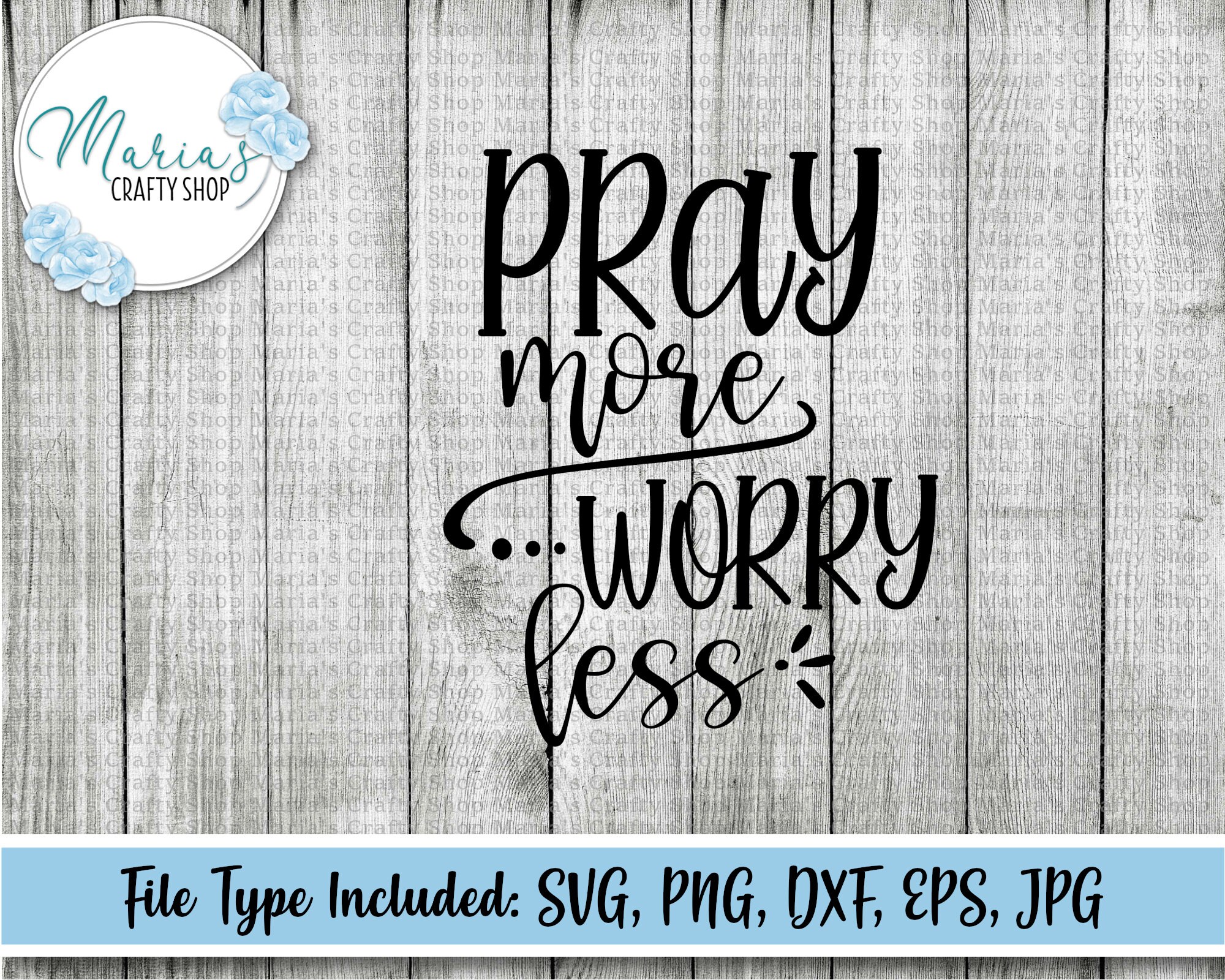 Pray More Worry Less SVG Faith Svg Prayer Svg Jesus SVG | Etsy