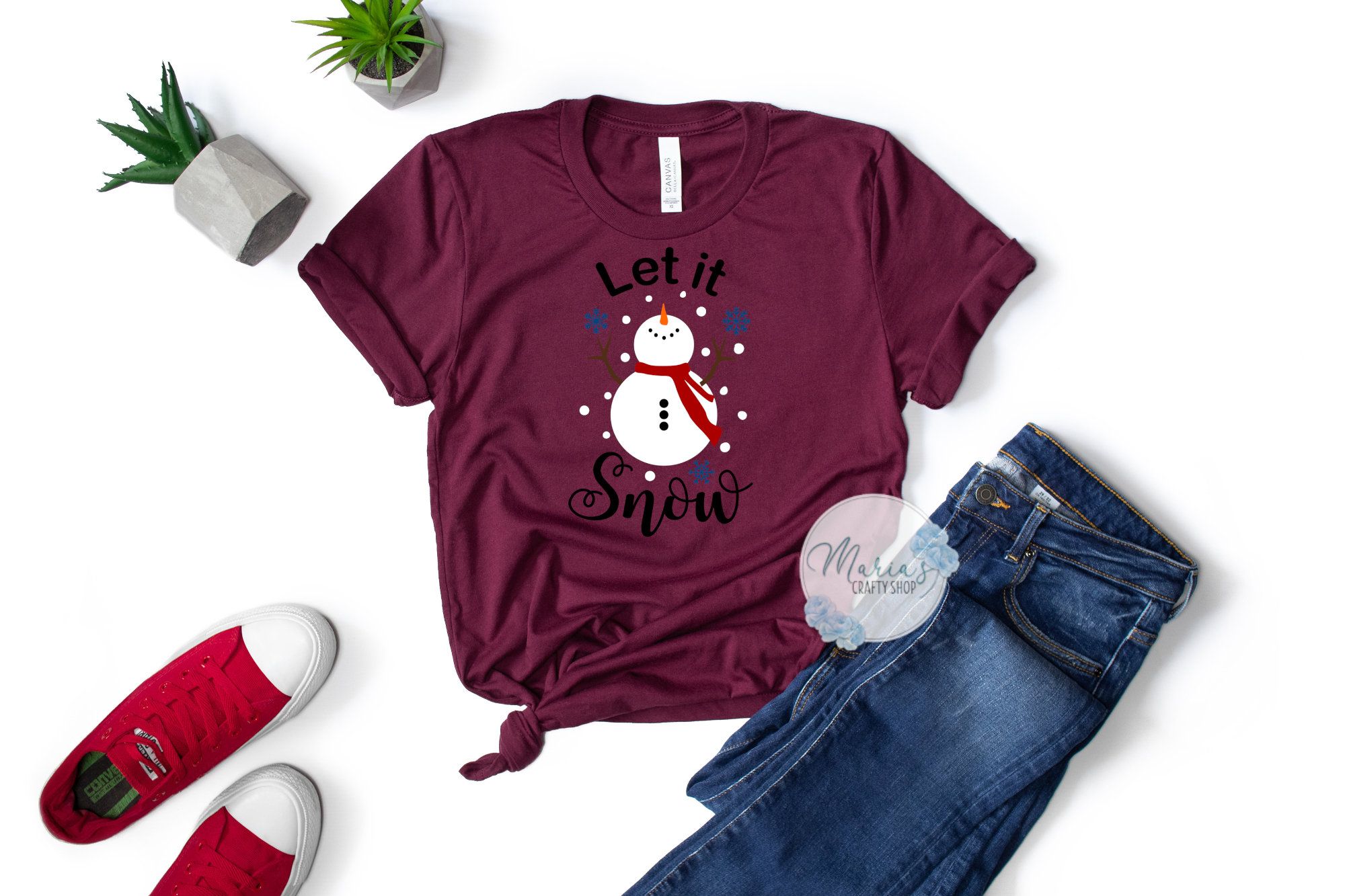 Let It Snow SVG Snowman Svg Winter Svg Christmas Svg | Etsy