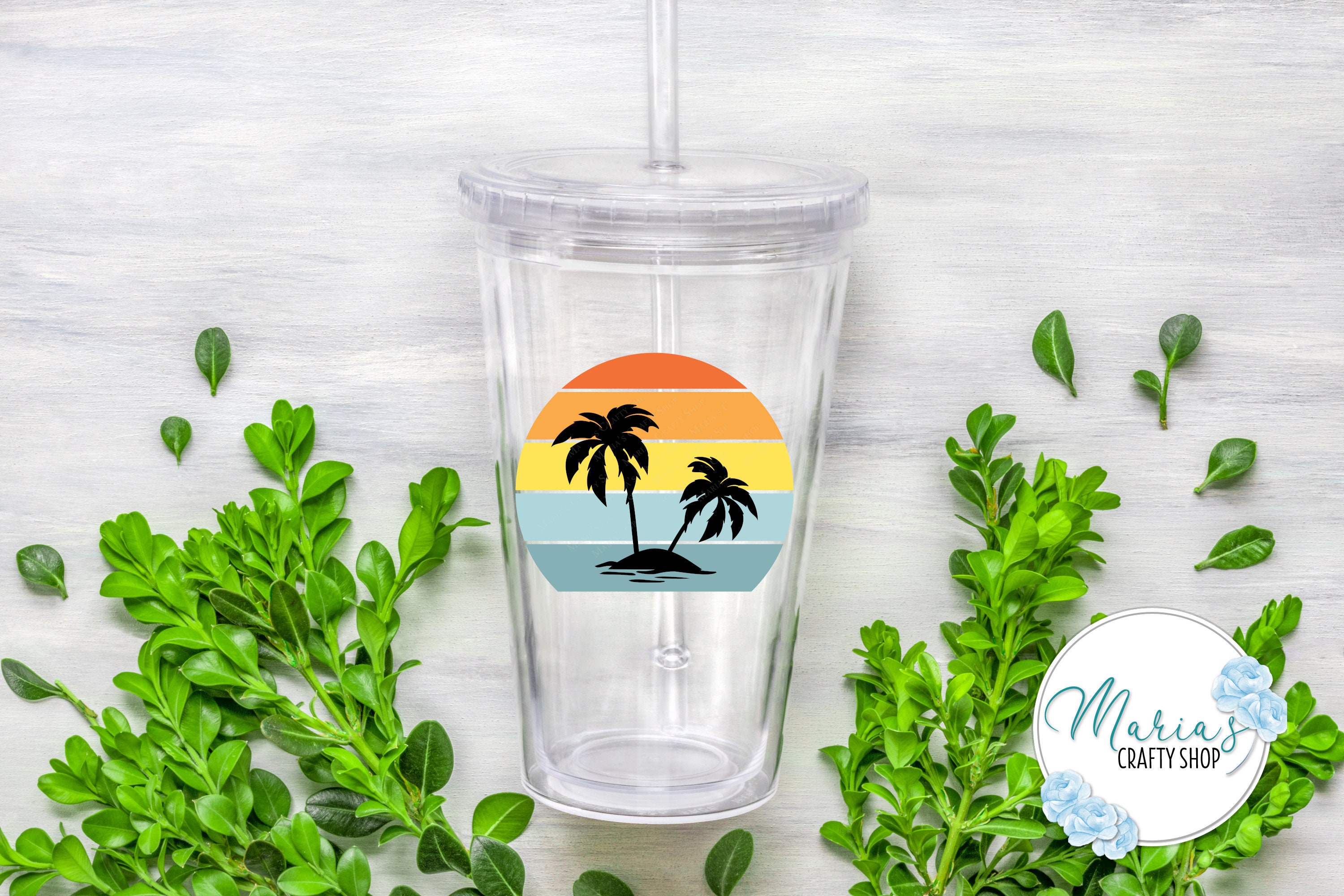Retro Sunset Svg Palm Tree SVG Tropical Svg Beach Svg - Etsy