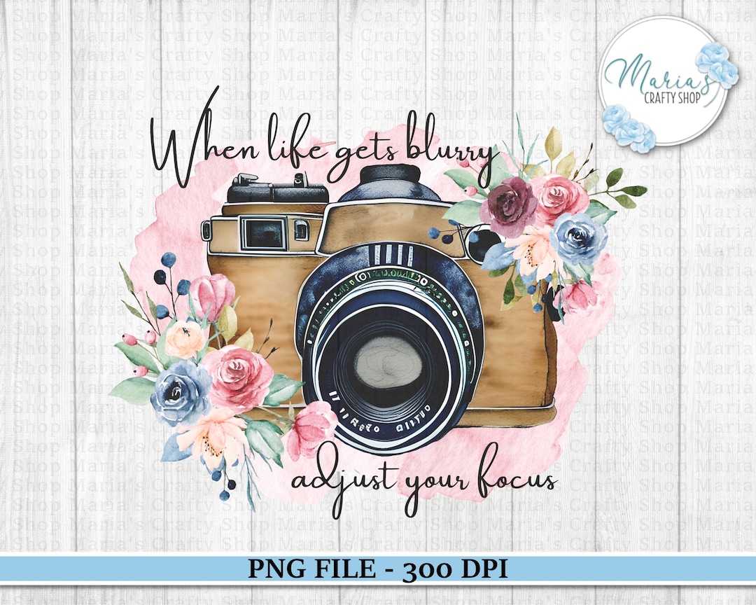 Floral Camera PNG: Watercolor Photography Design (digital Download) - Etsy