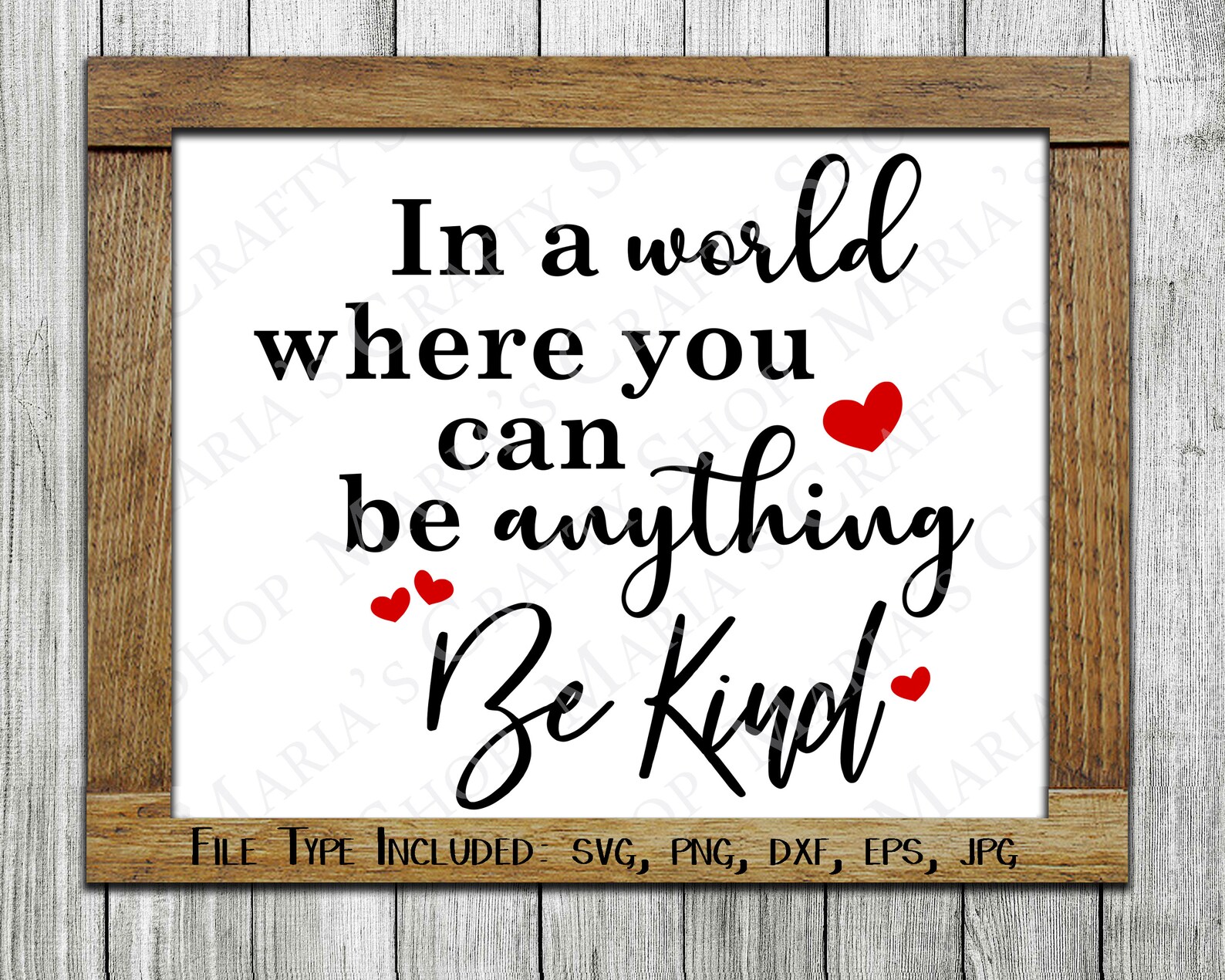 In a world where you can be anything be Kind cutting files | Etsy