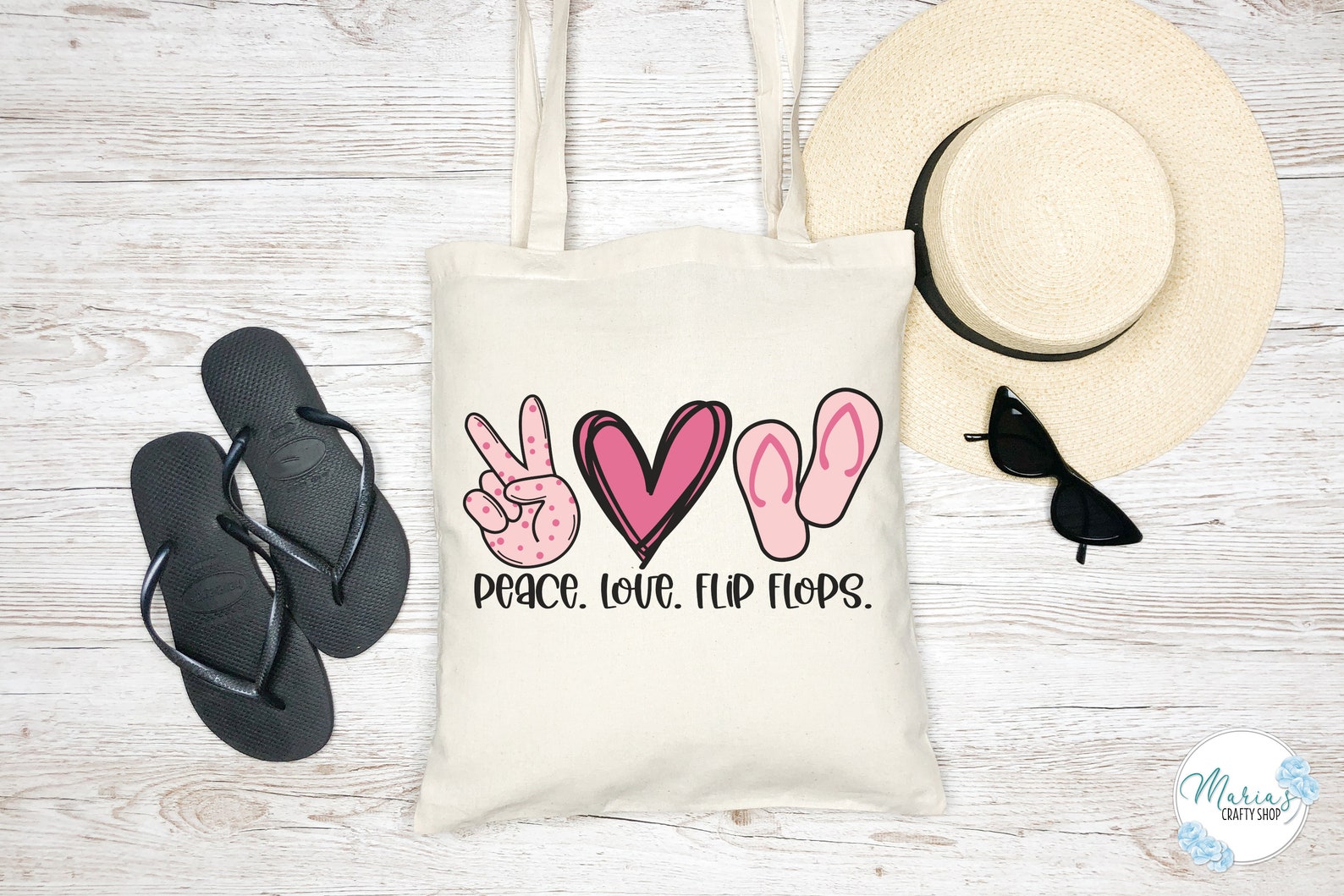 Peace Love Flip Flops SVG Cut File, Summer Beach PNG Graphic - Etsy