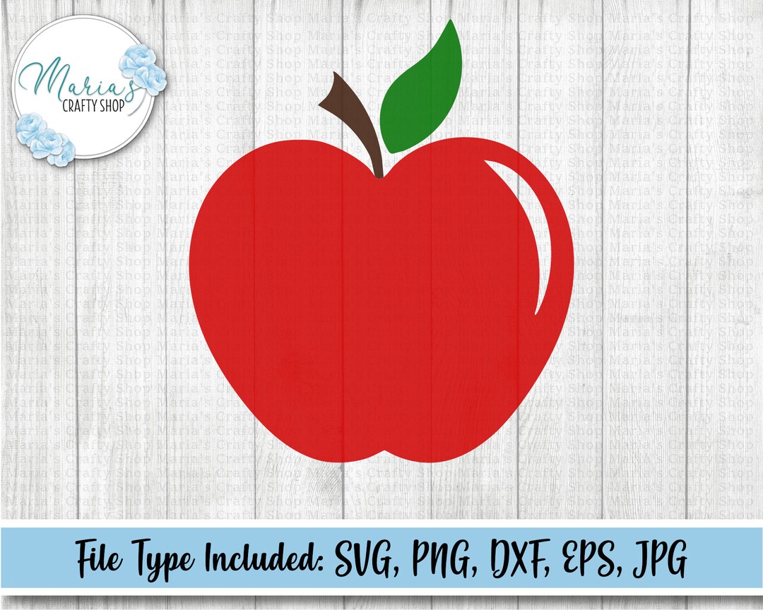 Apple Svg, Apple Clipart, Teacher Svg, School Svg, Apple Cut Files in ...