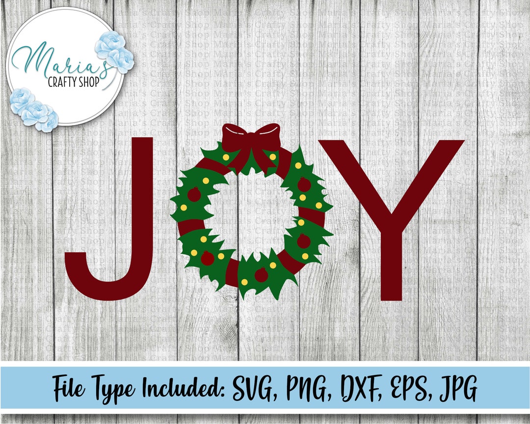 Christmas Joy Svg, Merry Christmas Svg Design, Christmas Wreath Sign ...