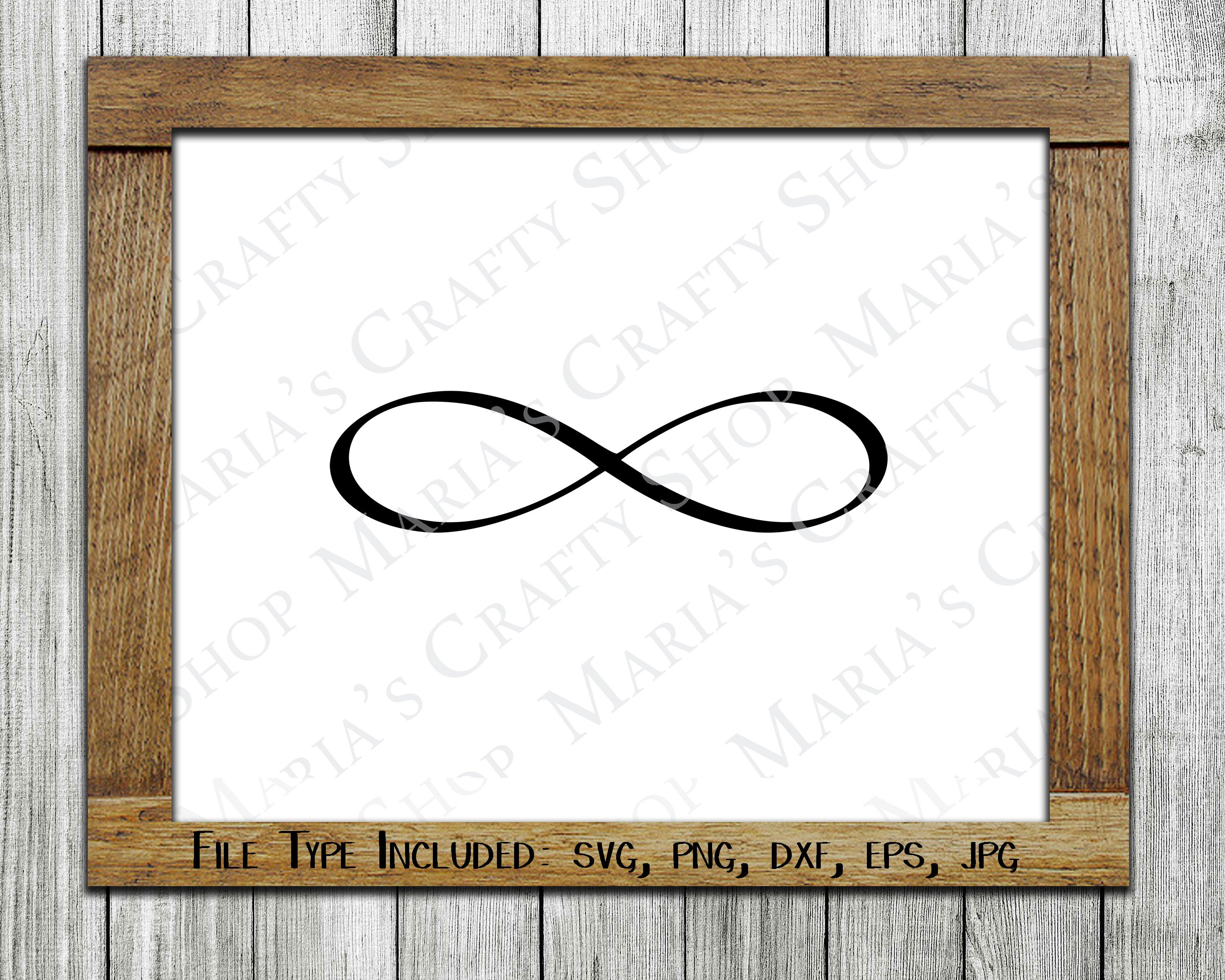 Infinity Symbol Svg Cut File For Silhouette And Cricut Etsy
