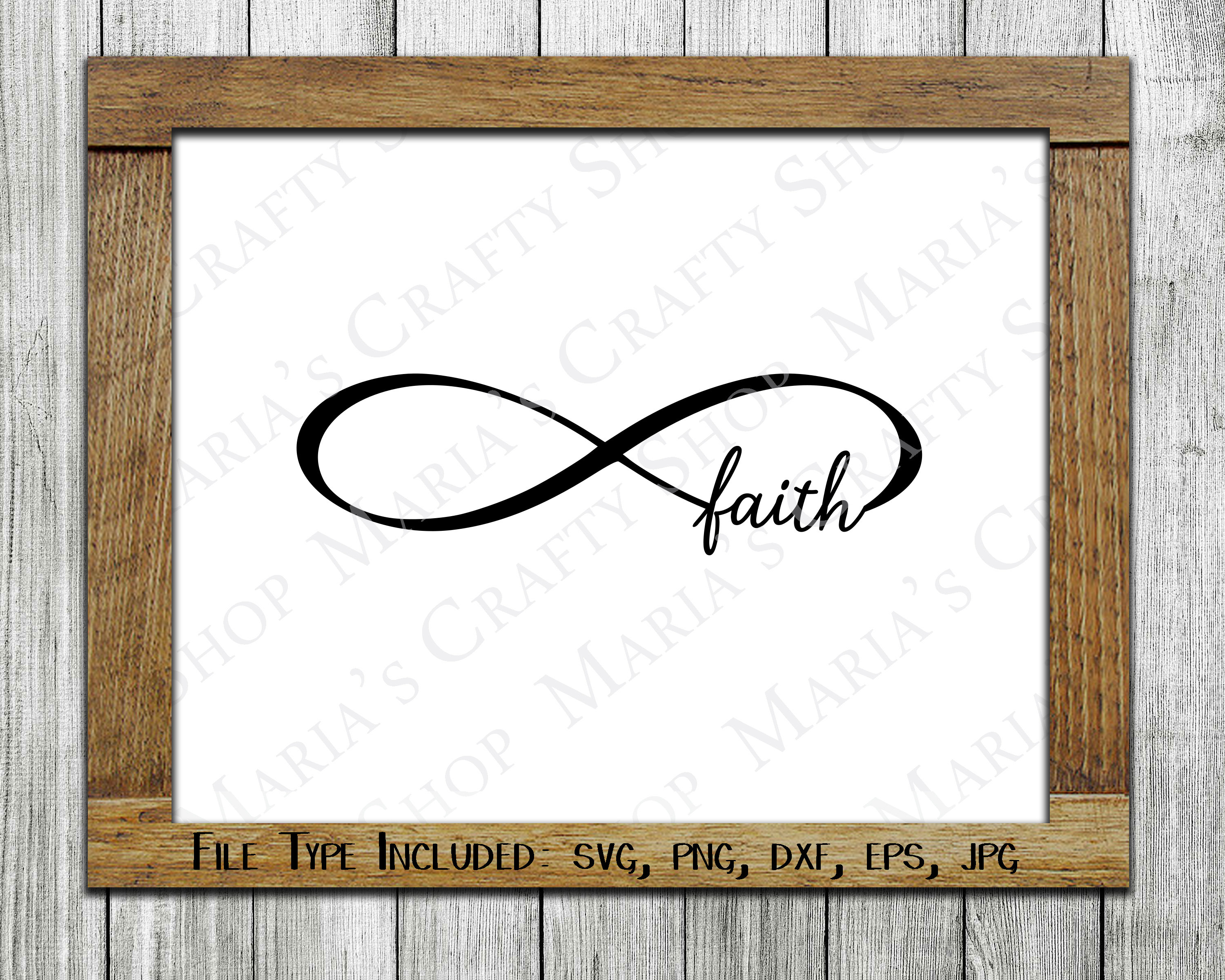 Archivo Infinity Faith Symbol en svg png dxf eps y jpg para - Etsy México