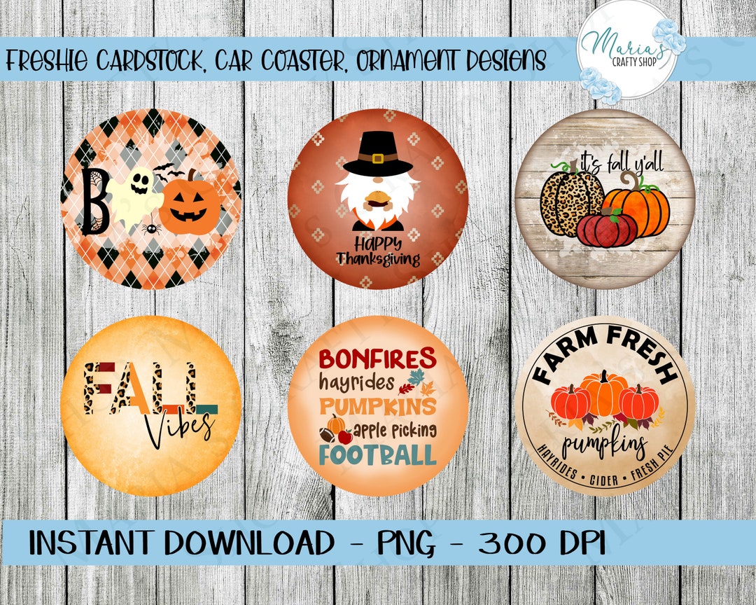 Fall Bundle Freshie Card Stock Design, Digital Download, Fall Png ...