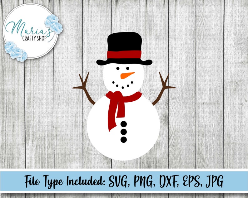 Snowman Svg Winter Svg Christmas Svg Snowman Clipart Svg | Etsy