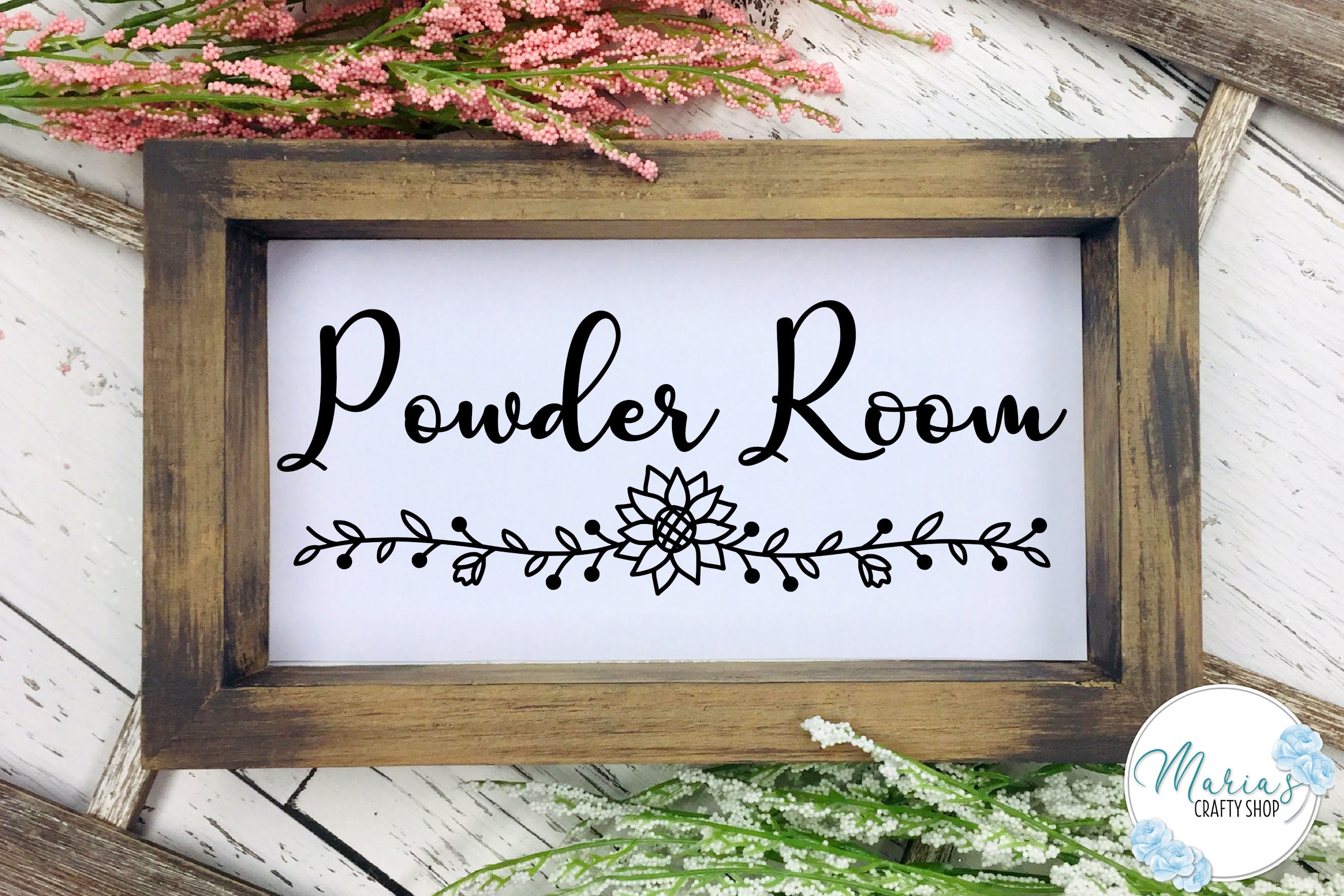 Powder Room Svg Bathroom Svg Sign Svg Home Svg Cutting - Etsy Canada