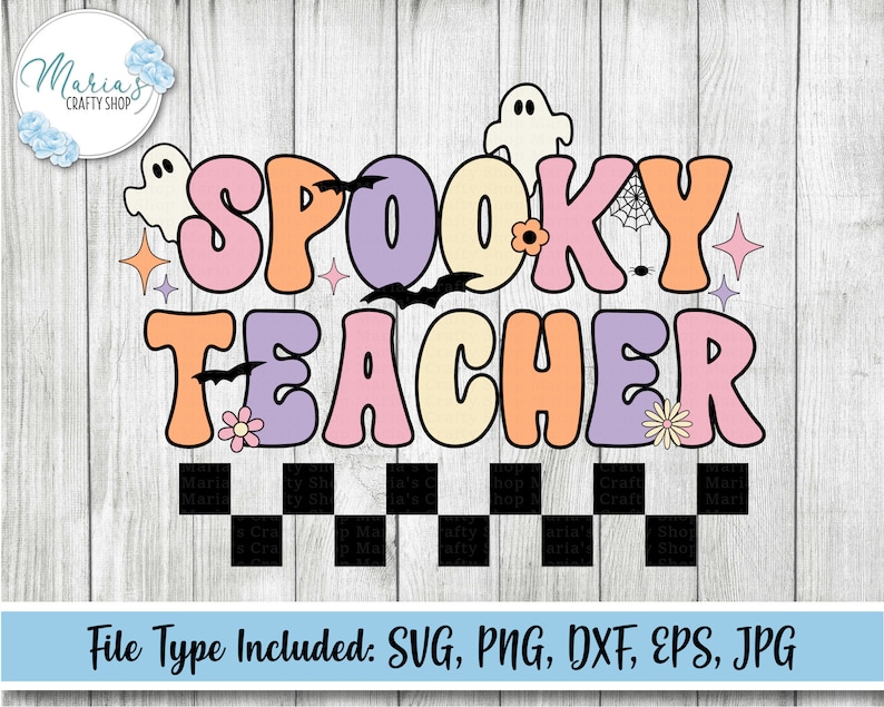 Spooky Teacher SVG Halloween Svg Teacher Svg Teacher - Etsy