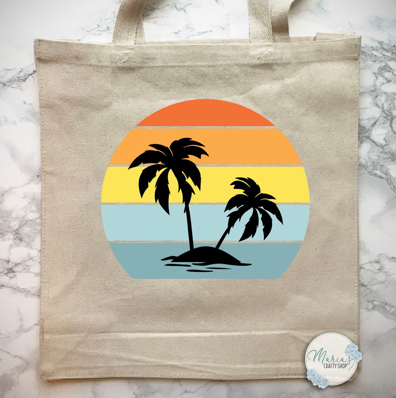 Retro Sunset Svg Palm Tree SVG Tropical Svg Beach Svg - Etsy