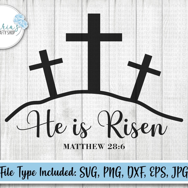 He is Risen Svg - Etsy