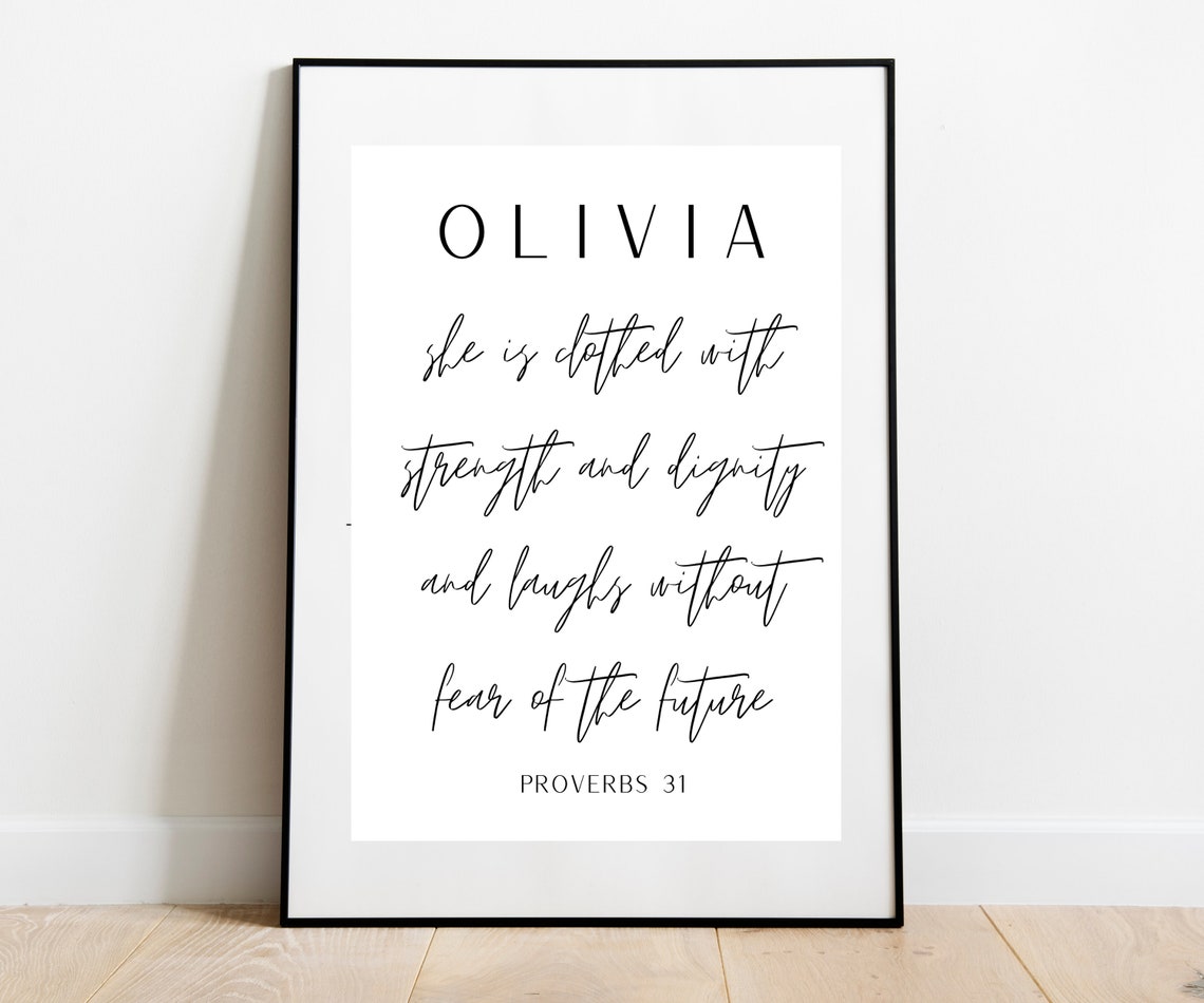 Customizable Proverbs 31 Printable Instant Digital Download ...